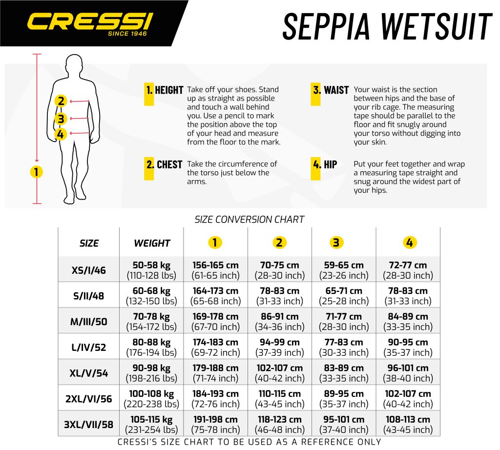 BỘ ĐỒ LẶN CRESSI WETSUIT SEPPIA 5mm - Scuba Direct Vietnam